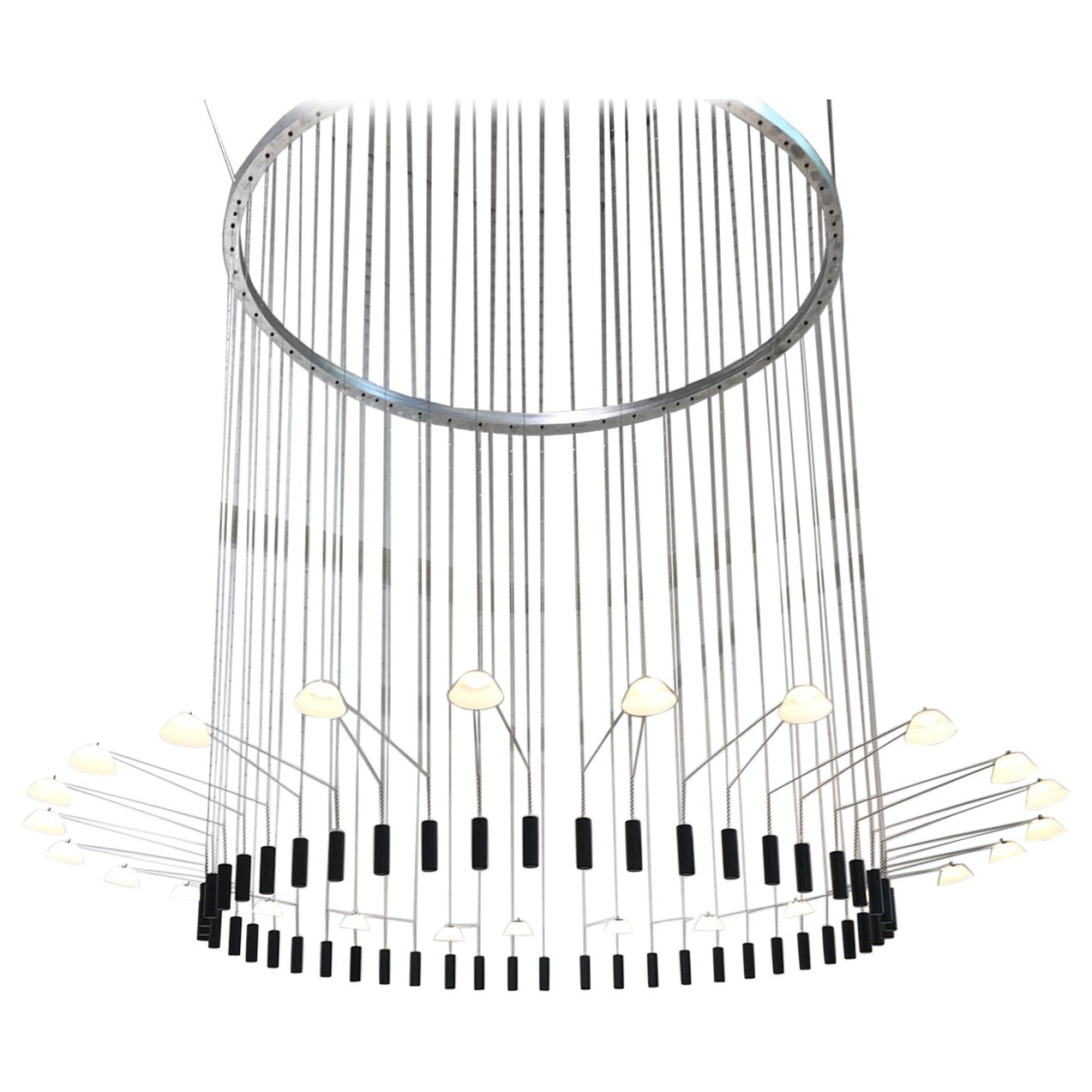 50's Floating 3 Ring Light Fixtures at 1stDibs | 50s light fixtures ...