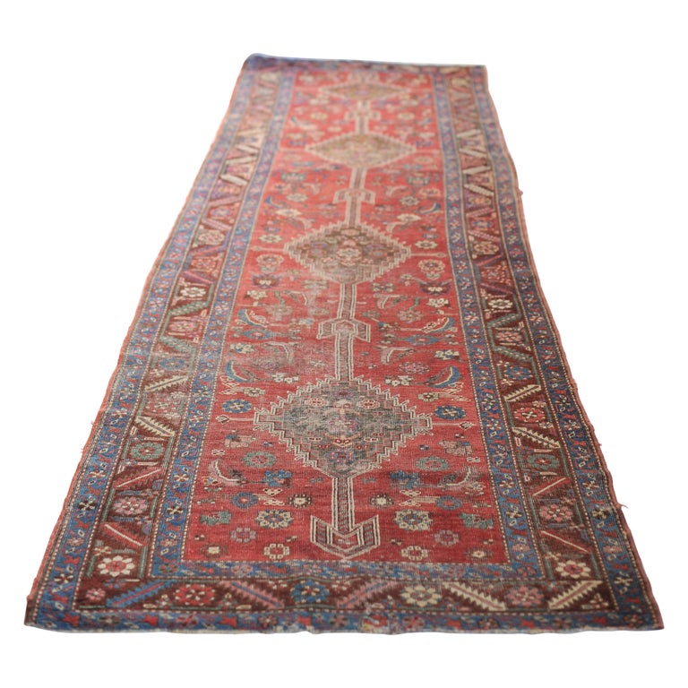 Antique Quad-Medallion Nomadic Tribal Runner, circa 1880's For Sale at ...