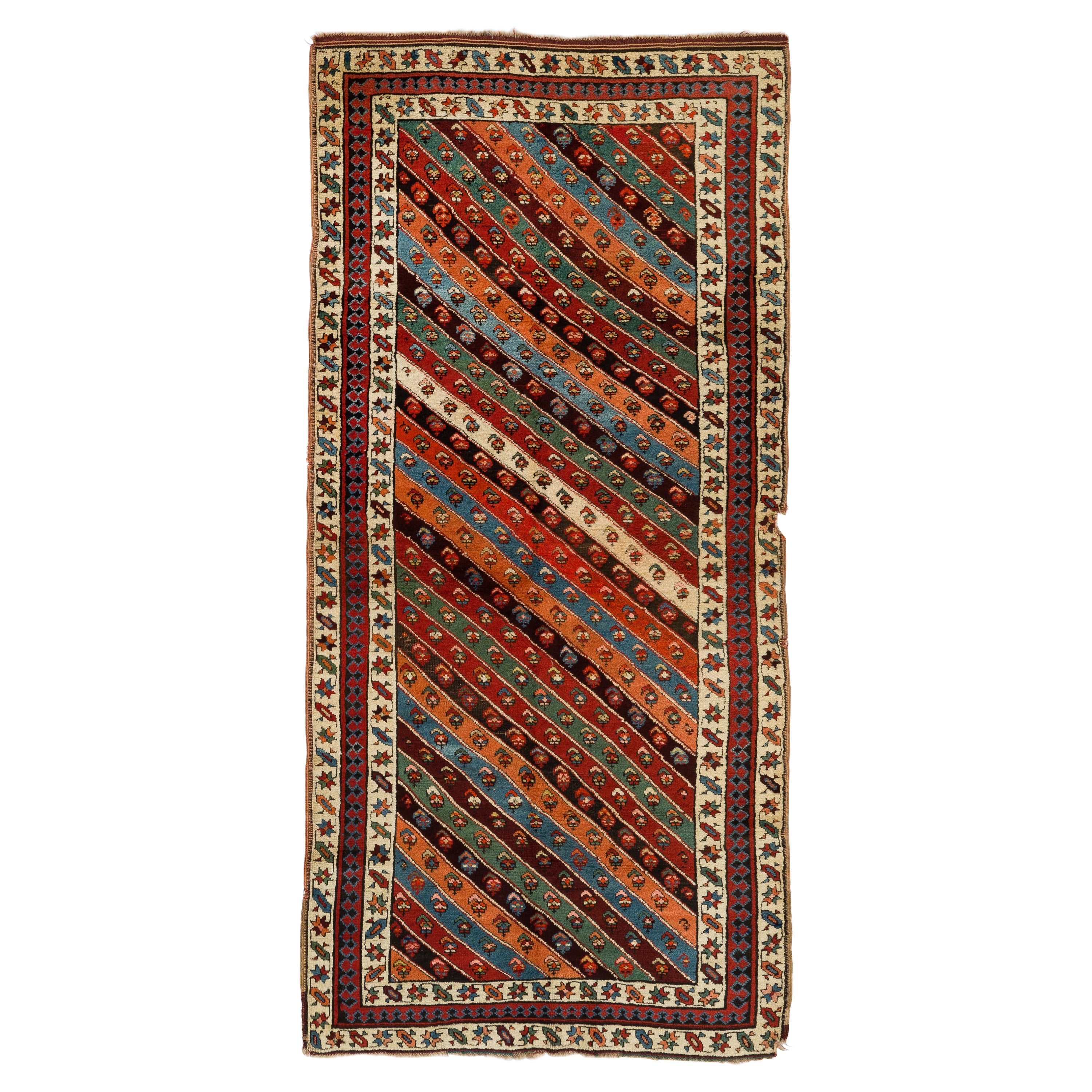 3.5x5.5 ft Antique South Caucasian Shahsavan Rug, Ca 1890 For Sale at ...