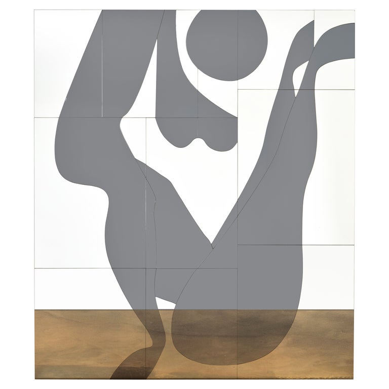 Exposè II Wall Mirror by Animate Objects, Mirror Glass, Black Lacquered ...