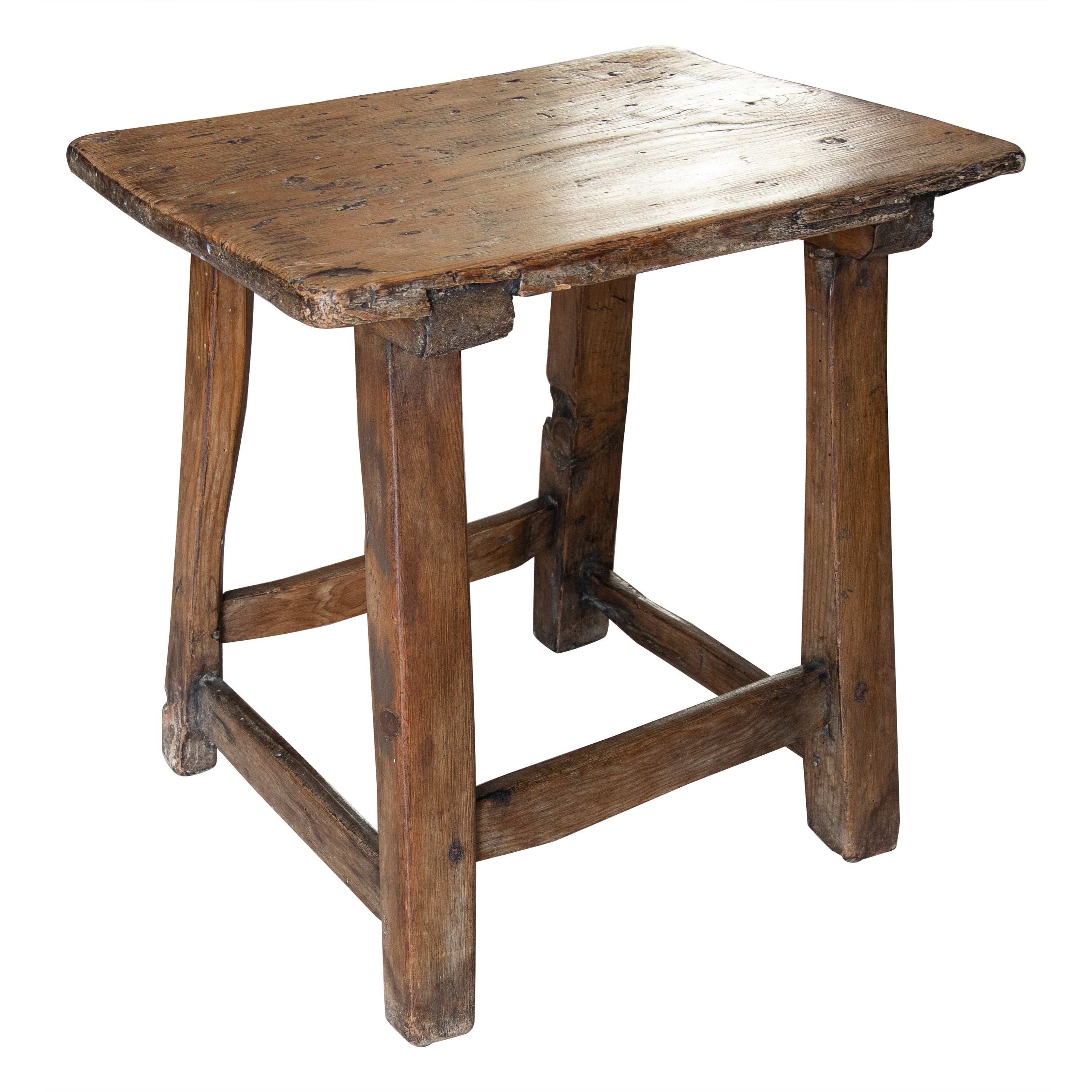 Antique Honey Pine Farm Side Table at 1stDibs | antique pine side table ...