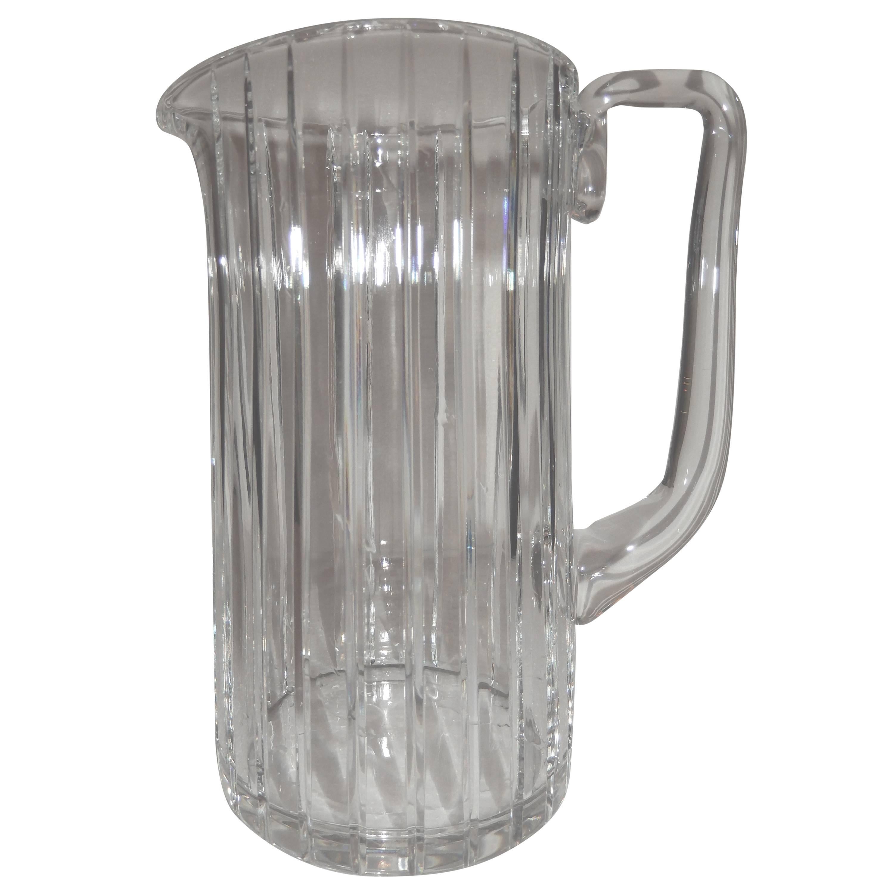 Baccarat Tall Crystal Pitcher at 1stDibs | crystal pitchers, baccarat ...