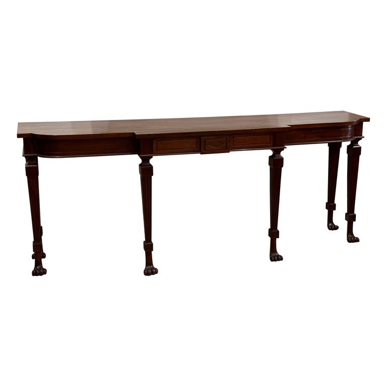 Mahogany Regency Style Console Table For Sale at 1stDibs