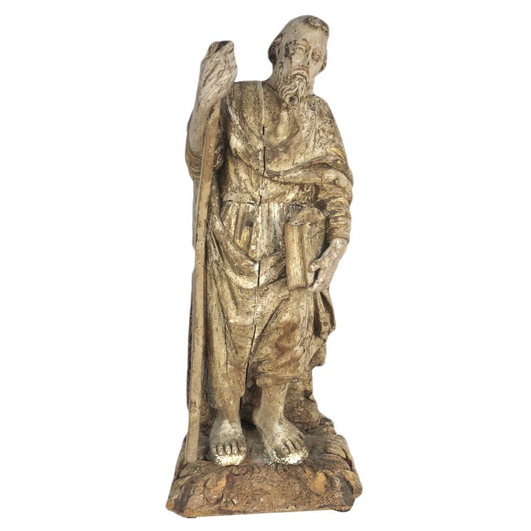 Große deutsche Schule des 17. Jahrhunderts – Französischer Heiliger im Angebot bei 1stDibs