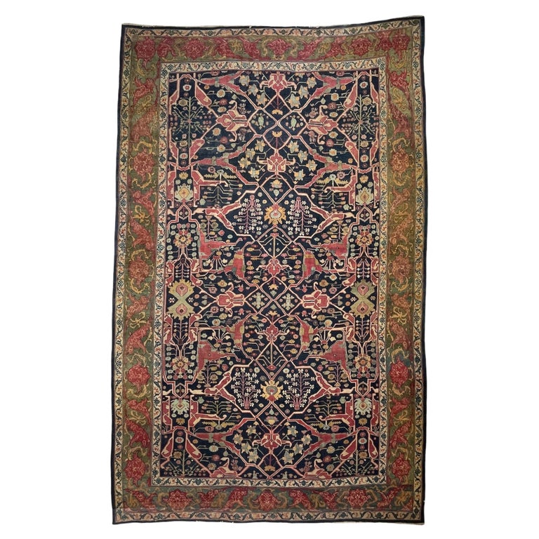 Garrus Bidjar Rare Palatial and Over-sized Masterful Art Rug, Early ...