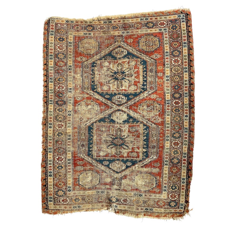 Antique Sumac Character-Rich Rug, c.1900's For Sale at 1stDibs
