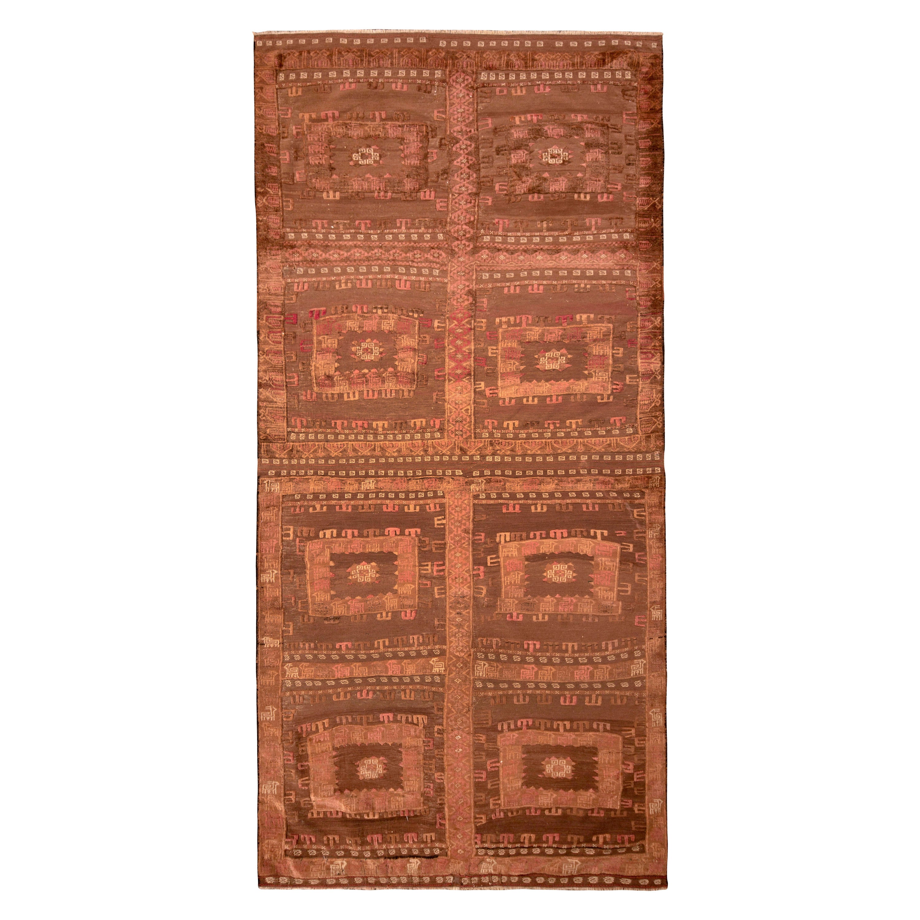Vintage Baluch Tribal Rug in Brown and Multicolor Patterns by Rug and ...