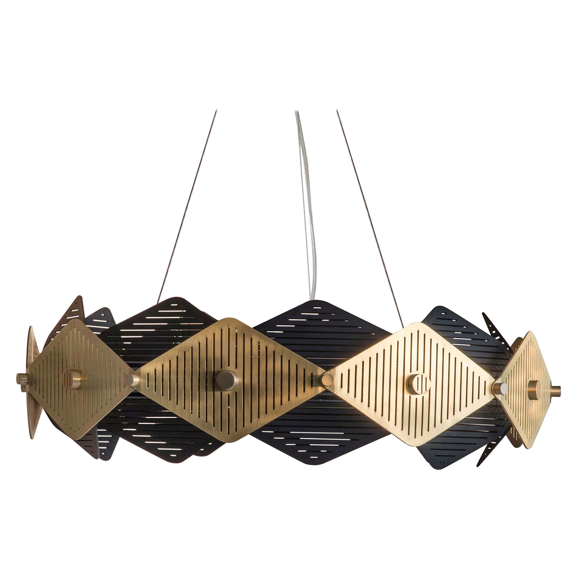 Small Ryar Light, Umbrella Sedge Handcrafted Pendant For Sale at 1stDibs