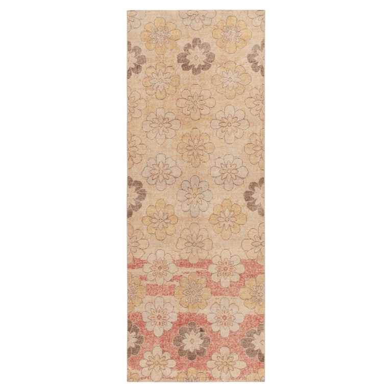 Rug and Kilim's Distressed 1960s Style Rug in Beige, Red and Blue ...