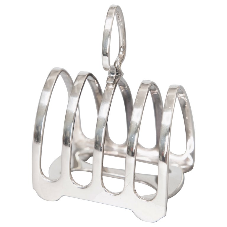 Vintage Art Deco Style English Elkington Silver Plate Toast Rack, dated ...