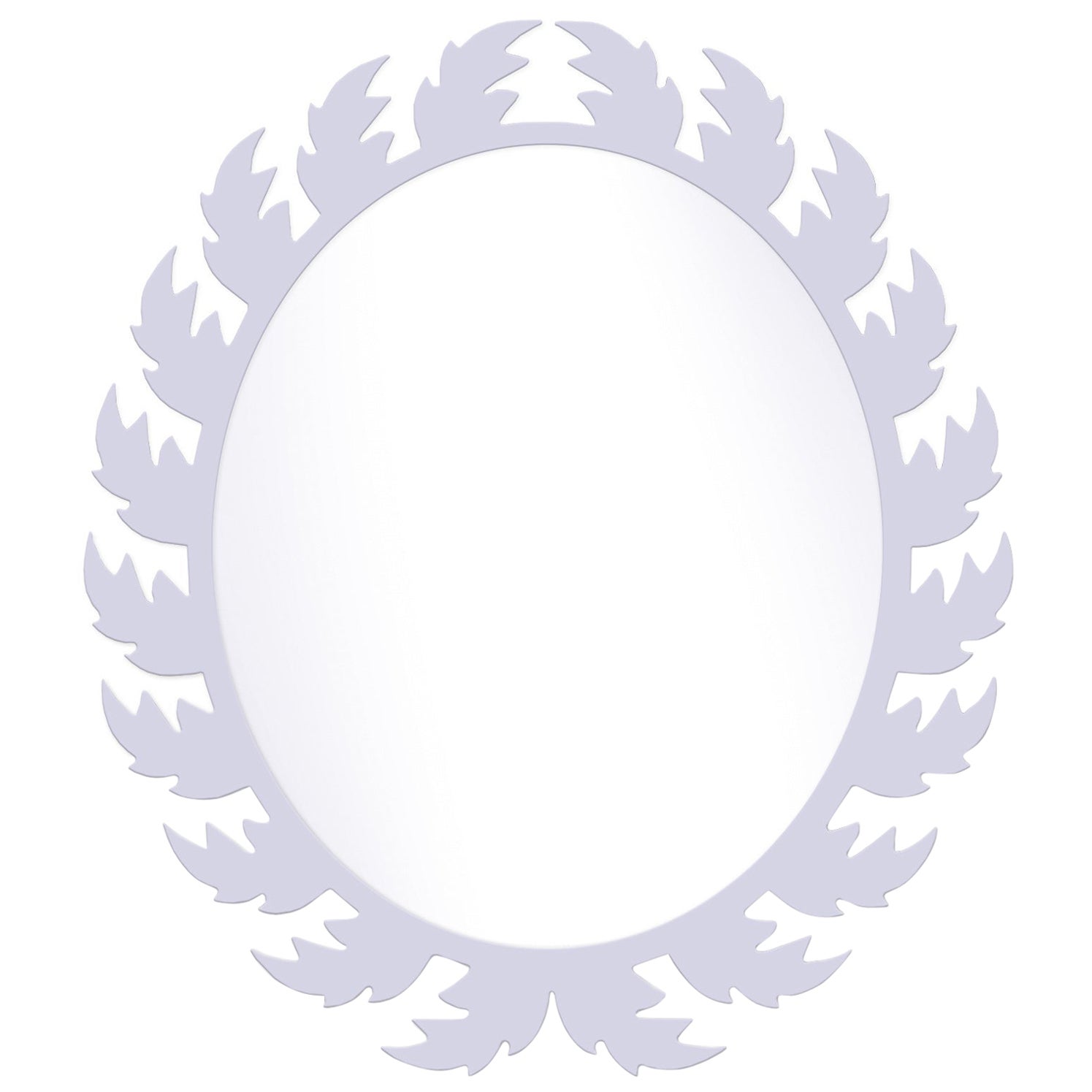 Audubon Oval Mirror in Spring Iris For Sale at 1stDibs