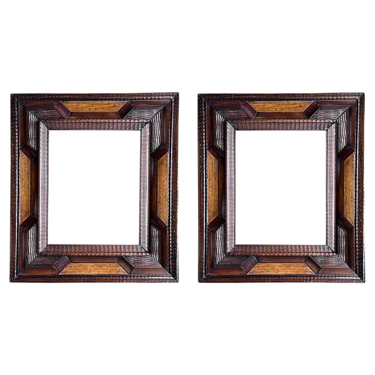 Pair of inlaid wooden frames (set of 2) For Sale at 1stDibs