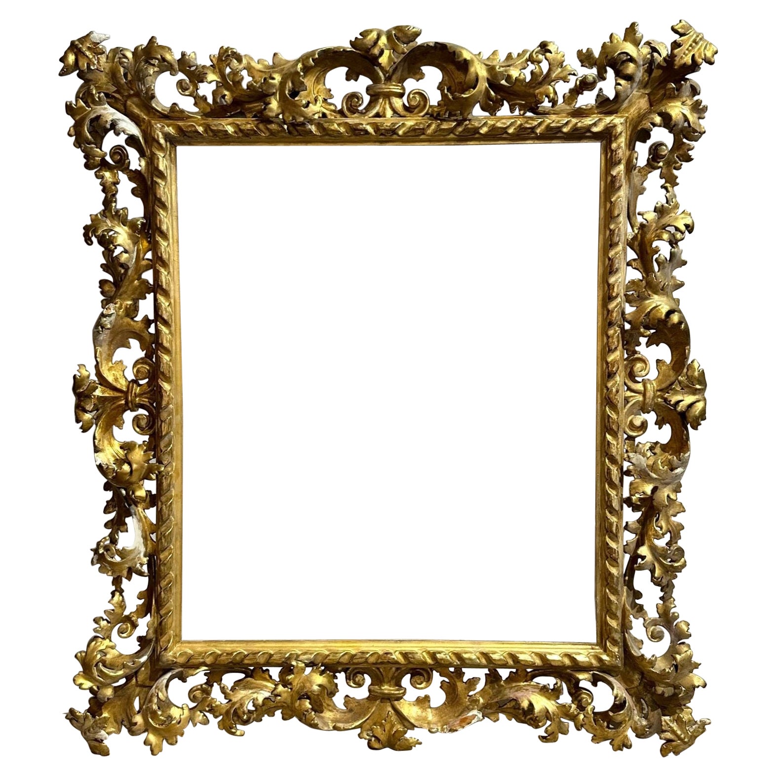 19th Century Florentine Giltwood Frame in Oak Shadow Box For Sale at ...