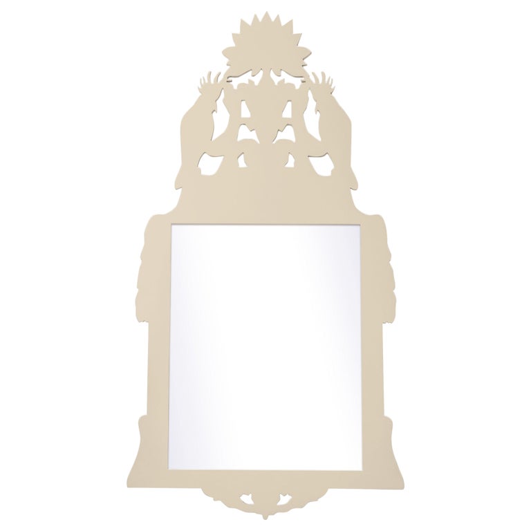 Audubon Royal Mirror in Delaware Putty For Sale at 1stDibs