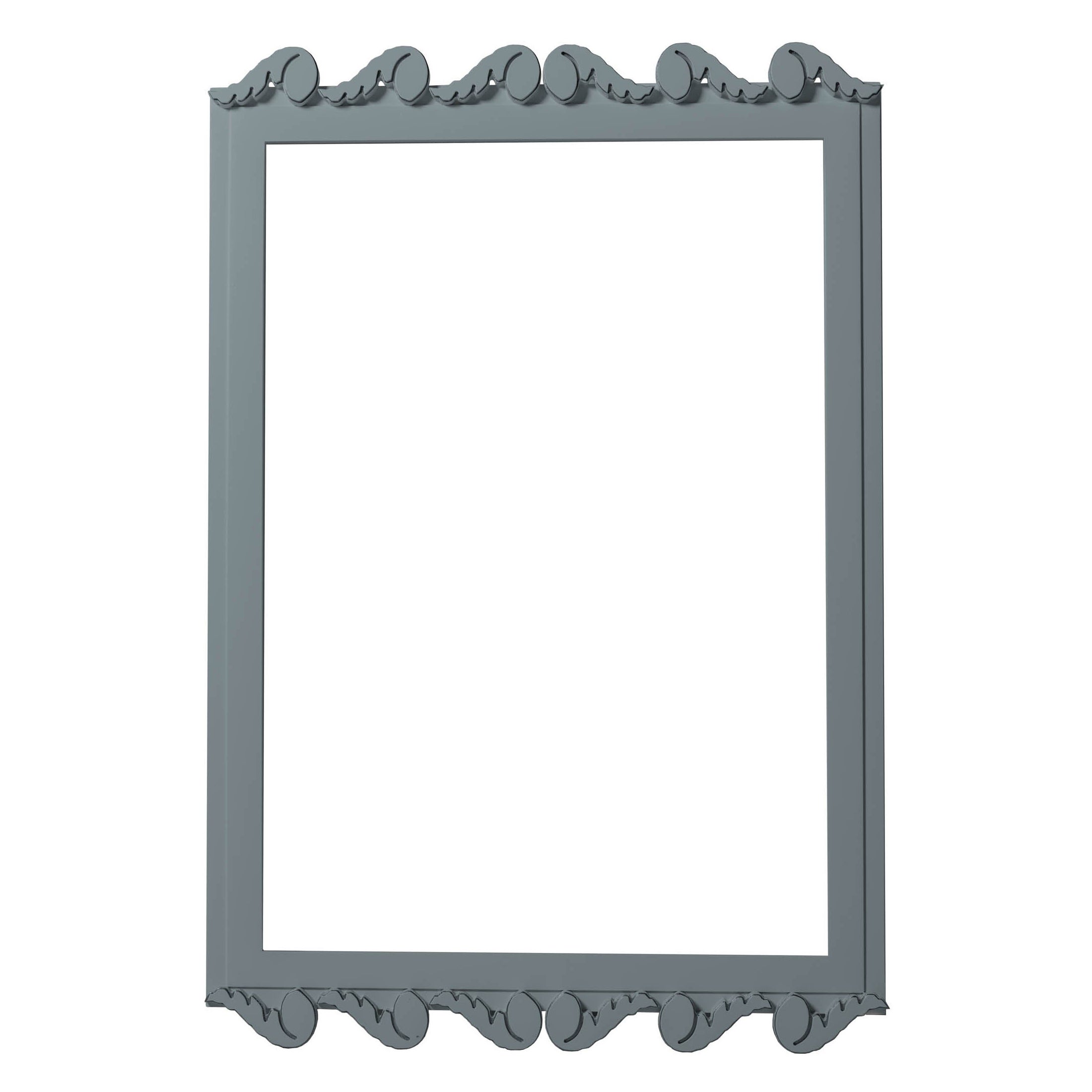 Garden District Magazine Rectangle Mirror in Gunmetal For Sale at 1stDibs