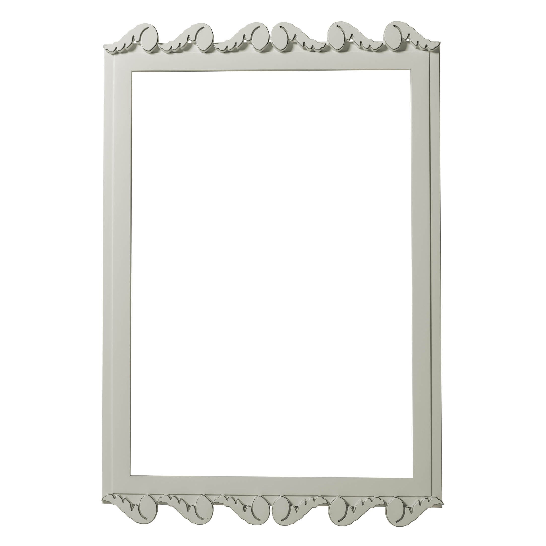 Garden District Laurel Rectangle Mirror in Useful Gray For Sale at 1stDibs