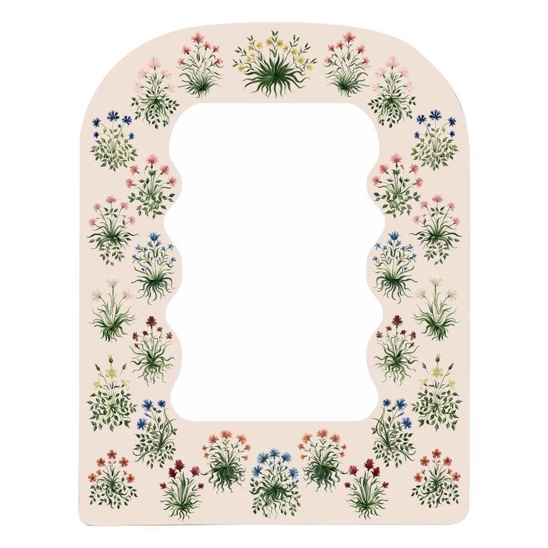 Fleur x Riley Sheehey Jaipur Print Small Mirror For Sale at 1stDibs