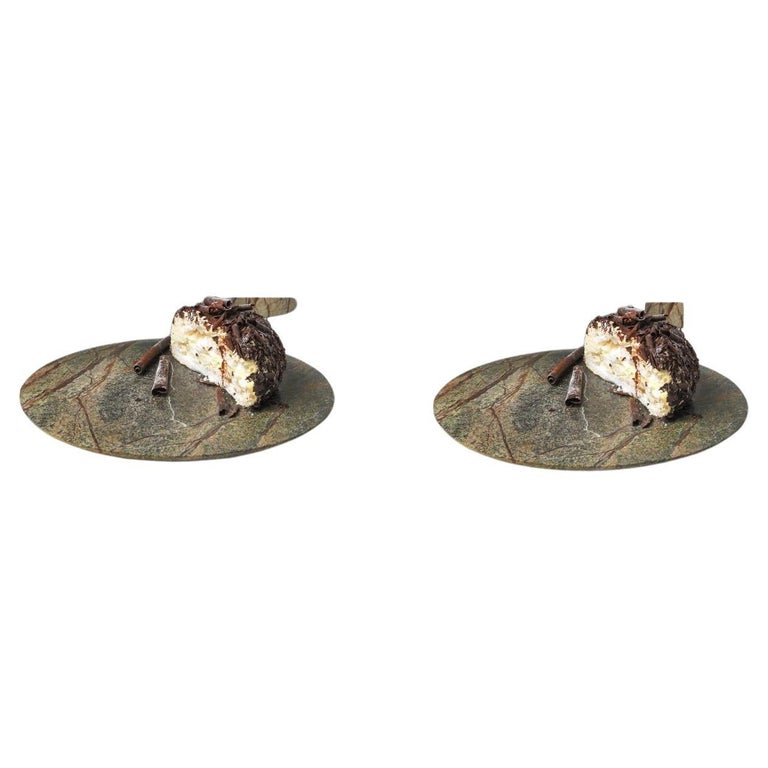 Pair of Refined Contemporary Marble 01 Picasso Green Marble Platter For ...
