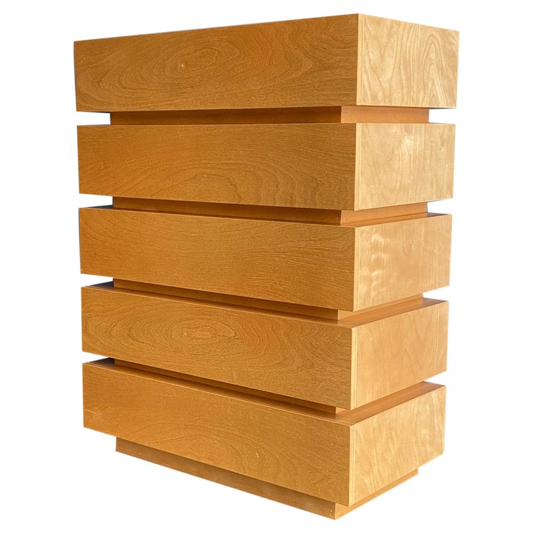 Postmodern Custom Stacked Chest of Drawers, 1990's For Sale at 1stDibs