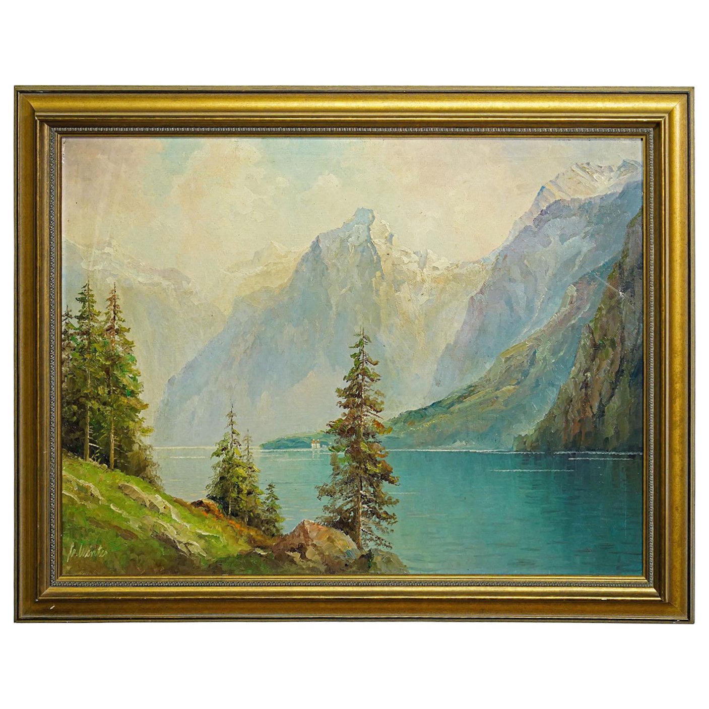 "Sunset over the Lake in Winter" by Edvard Rosenberg For Sale at 1stDibs