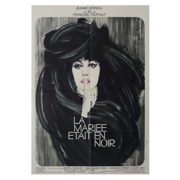 The Bride Wore Black, Unframed Poster, 1968 For Sale at 1stDibs
