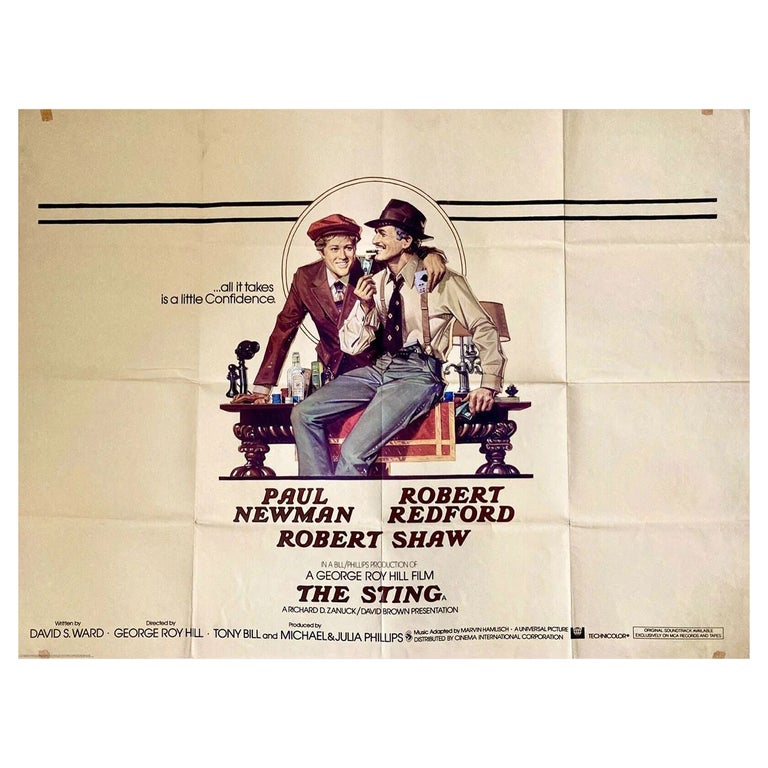 The Sting, Unframed Poster, 1973 For Sale at 1stDibs