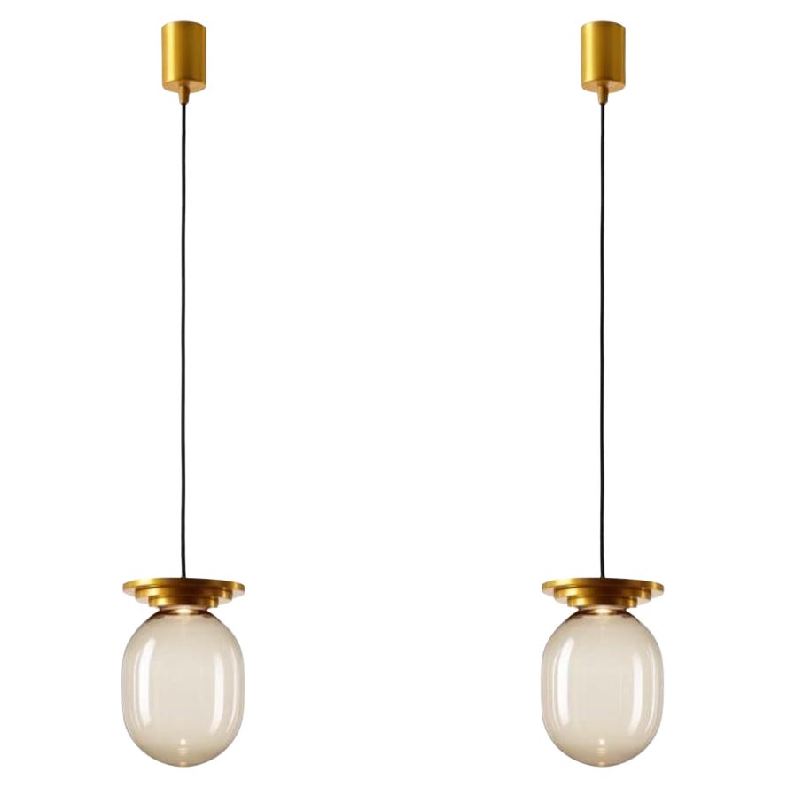 Big Neutral Nude Kono Pendant Light by Dechem Studio For Sale at 1stDibs