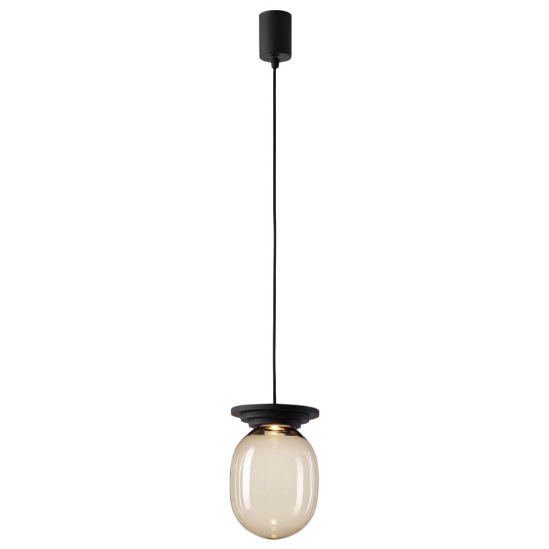 Black Stratos Big Capsule Pendant Light by Dechem Studio For Sale at ...