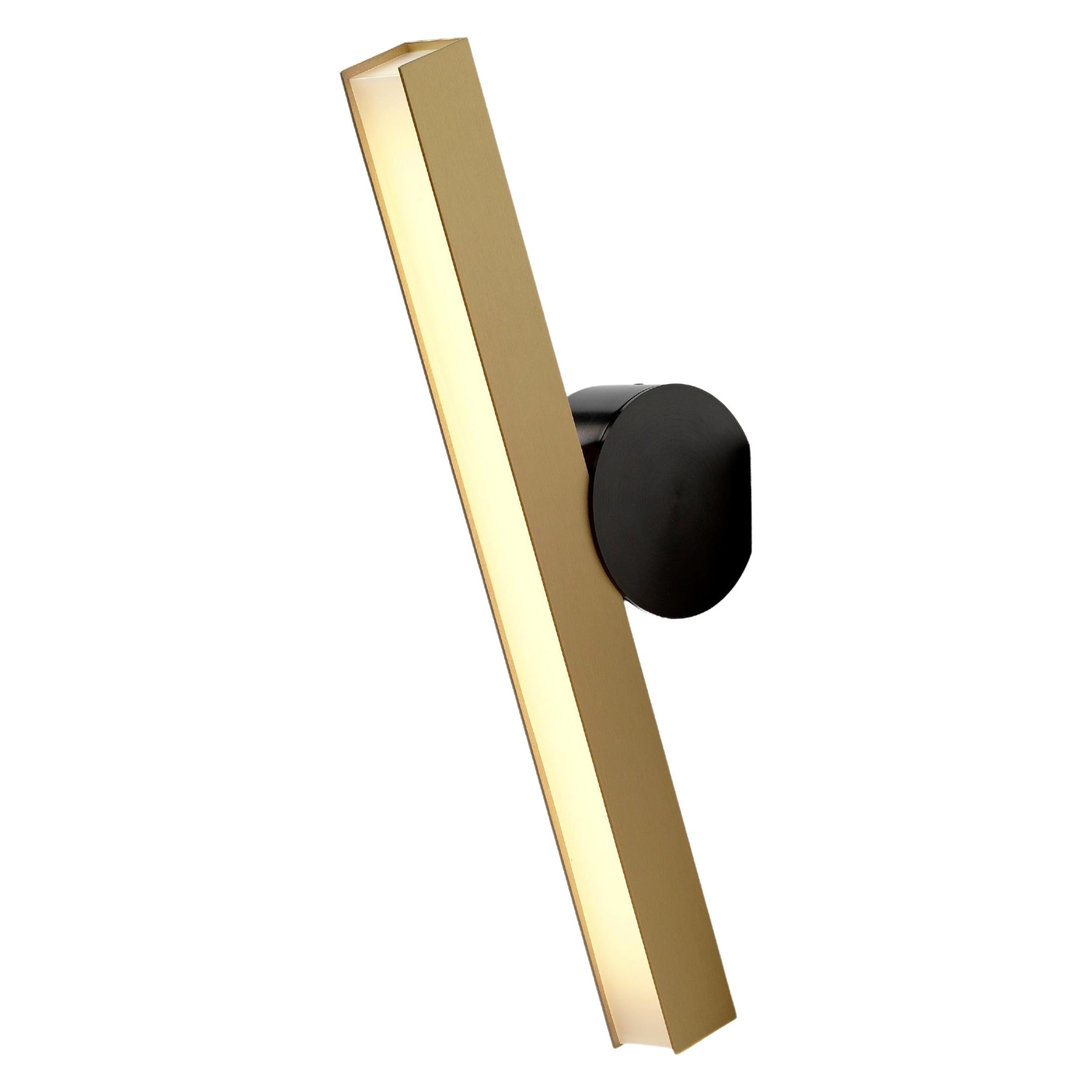 Ip Calee V3 Satin Nickel and Brass Wall Light by POOL For Sale at 1stDibs