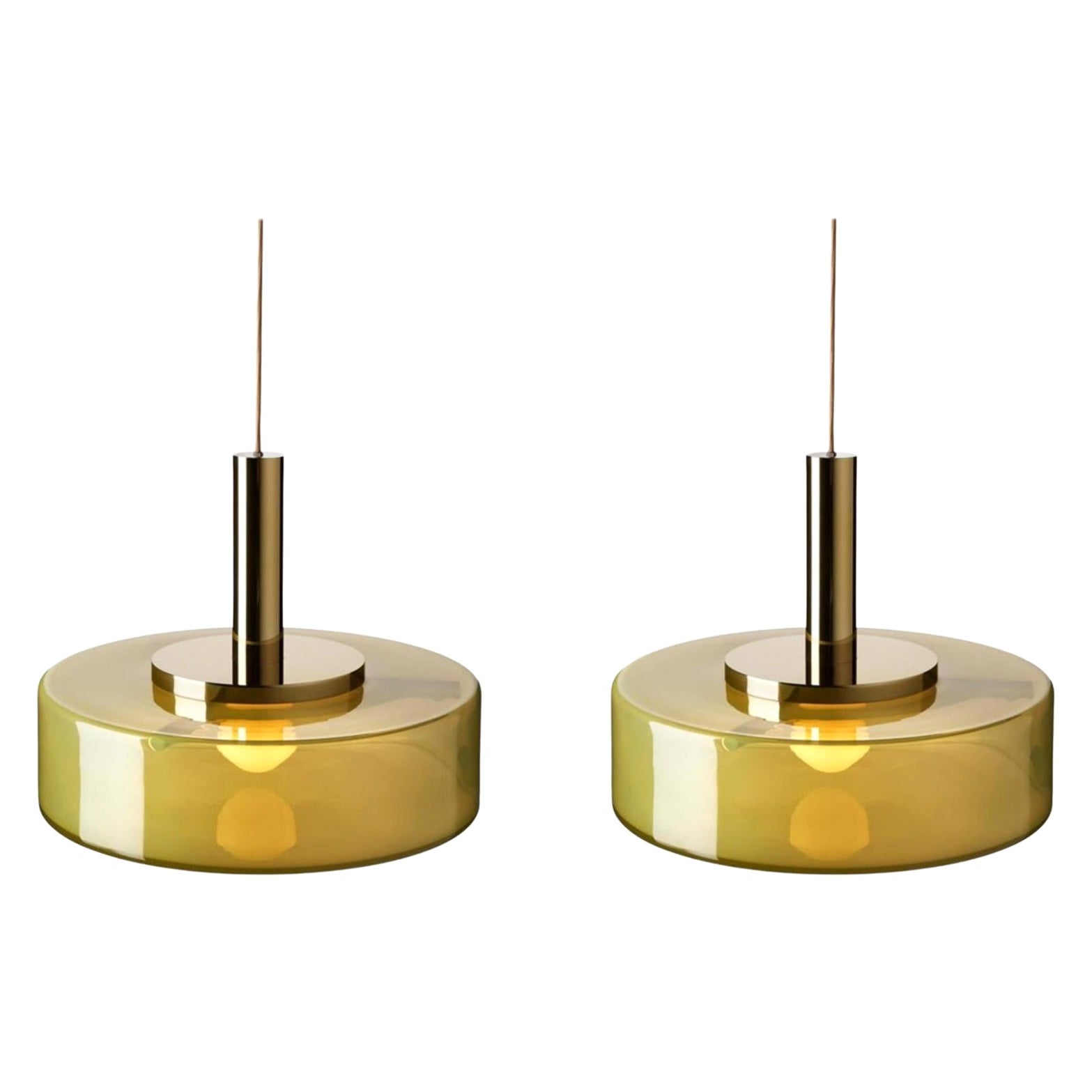 Set of 2 Eclipse Pendant Light by Dechem Studio For Sale at 1stDibs