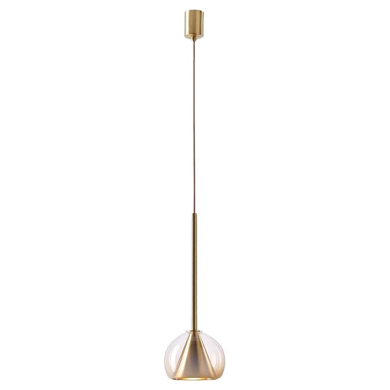 Small Neutral Nude Kono Pendant Light by Dechem Studio For Sale at 1stDibs