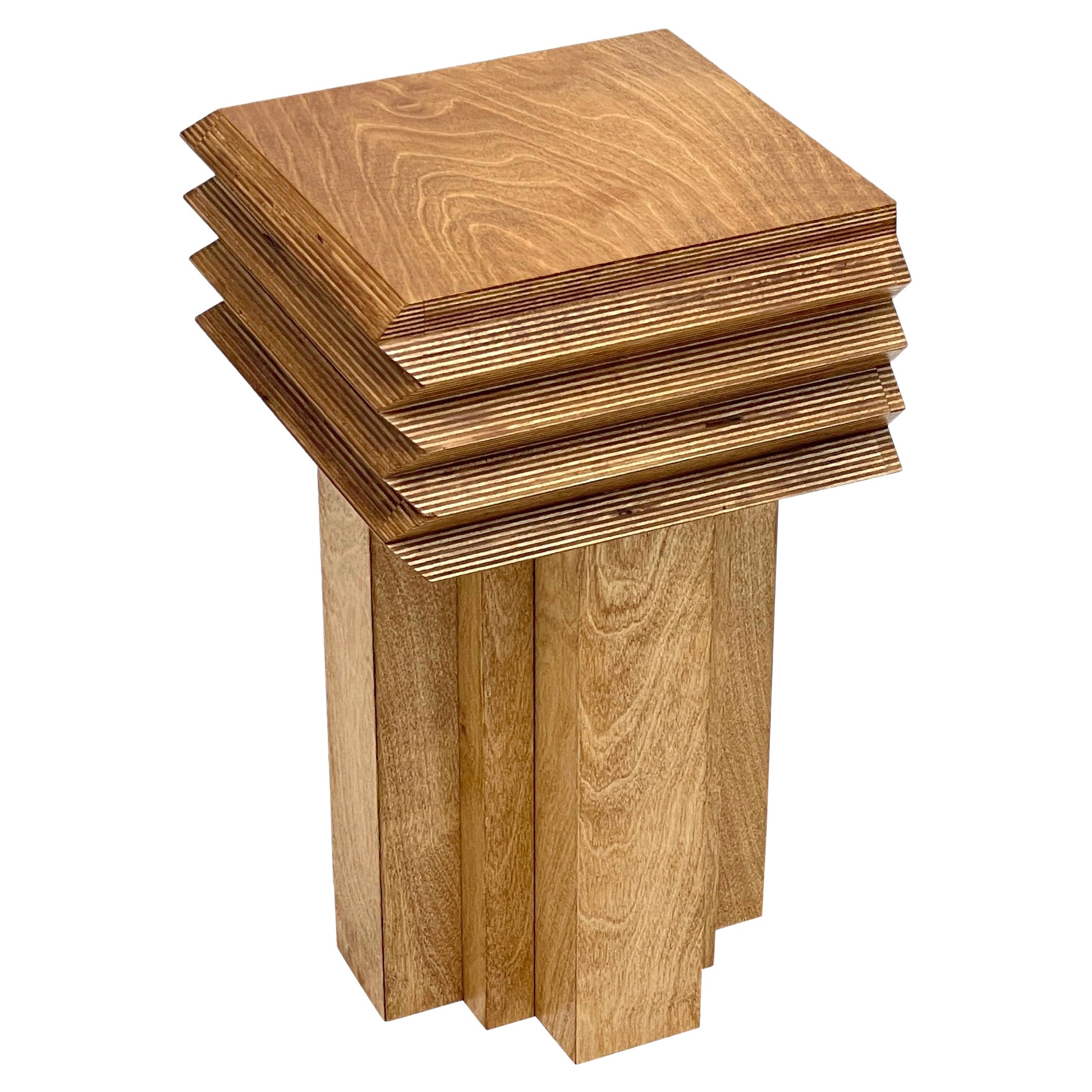 Unique Wood Stool by Goons For Sale at 1stDibs