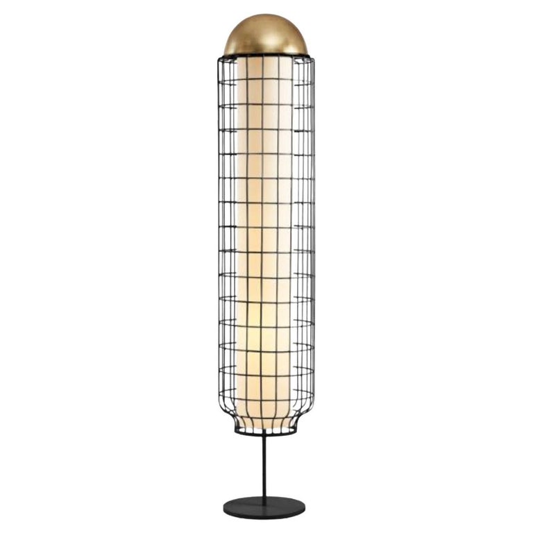 Brass Magnolia Floor Lamp by Dooq For Sale at 1stDibs
