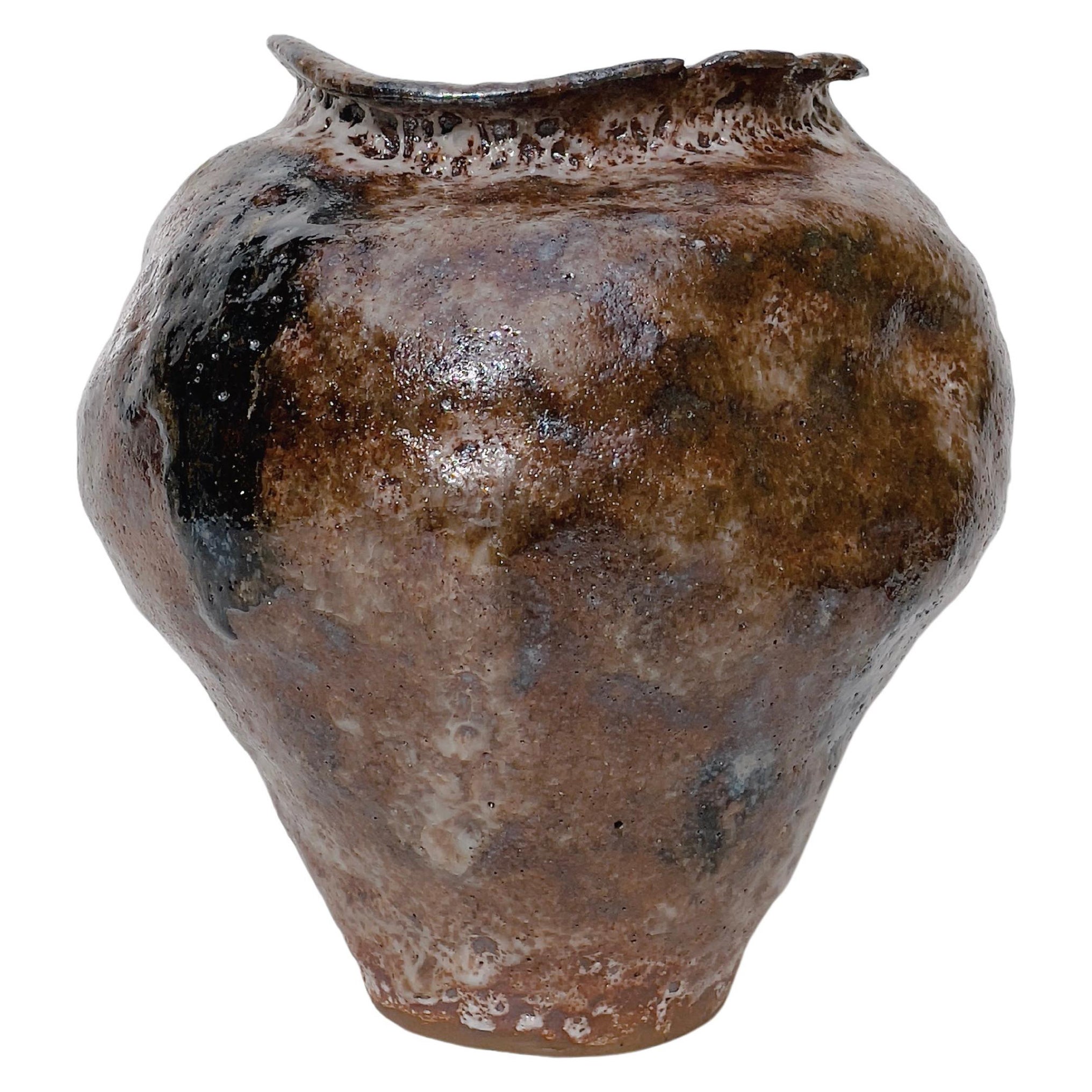 Perry Haas - Shino Glazed Porcelain Jar with Iron Inclusions ...