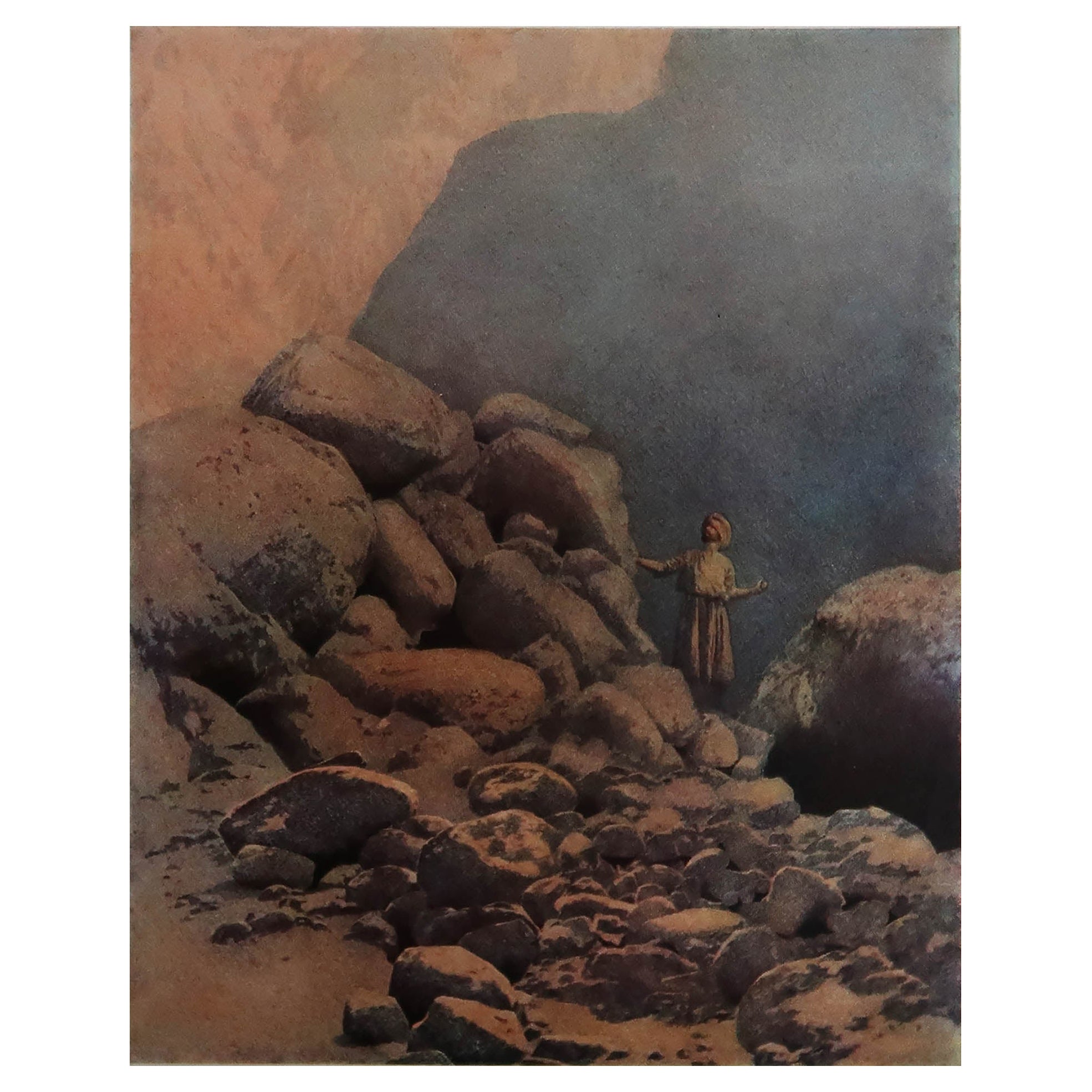 Antique Maxfield Parrish Reverie Edison Mazda Calendar Full Date Pad ...