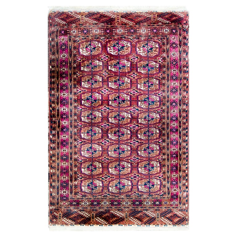 Early 20th Century Persian Tekeh Rug For Sale at 1stDibs