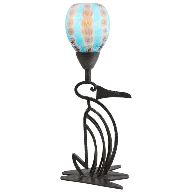 Emile Gauthier Fratelli Toso Penguin Night-Light/Perfume Burner, 1920s ...