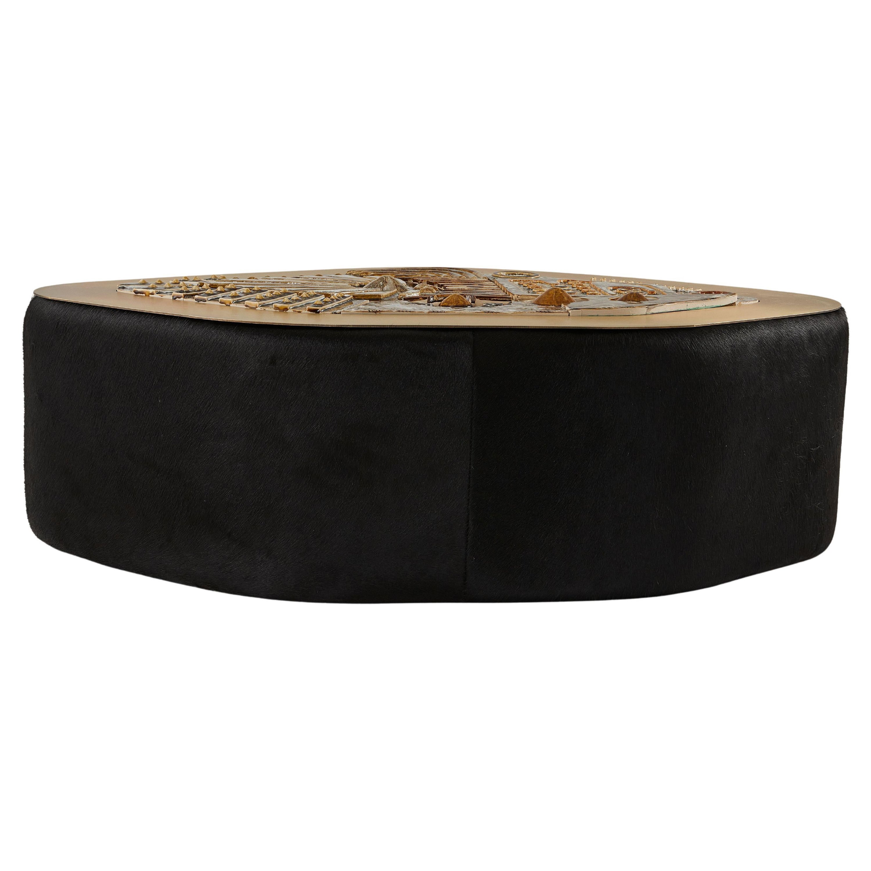 Marble Patch Round Coffee Table by Egg Designs For Sale at 1stDibs