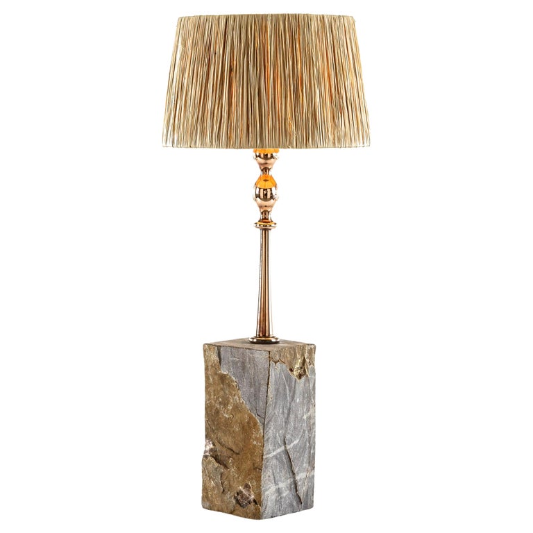 Stone Table Lamp by Egg Designs For Sale at 1stDibs