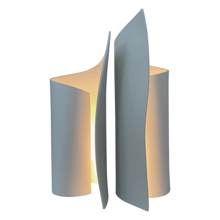 Ceramic Scroll Luminaires maker: Olivia Barry / By Hand For Sale at 1stDibs