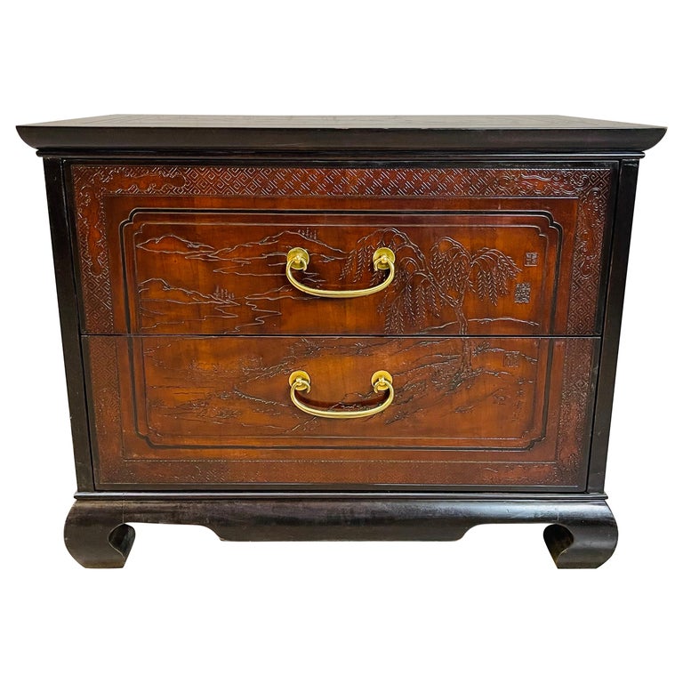 Drexel Heritage Asian Style Nightstand For Sale at 1stDibs