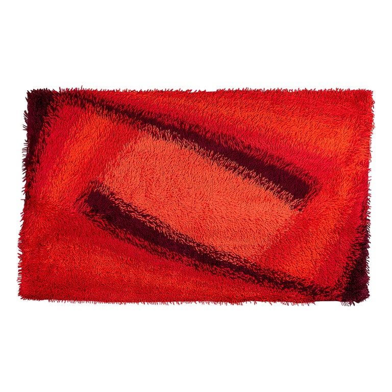 Scandinavian Wool Rug by Rya For Sale at 1stDibs