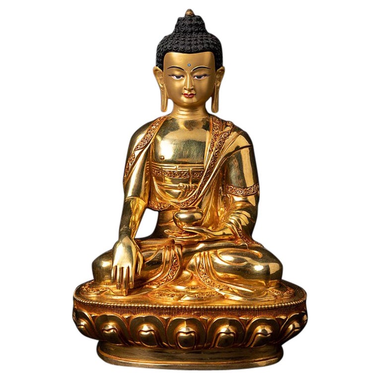 High Quality Nepali Gold-Face Buddha from Nepal For Sale at 1stDibs