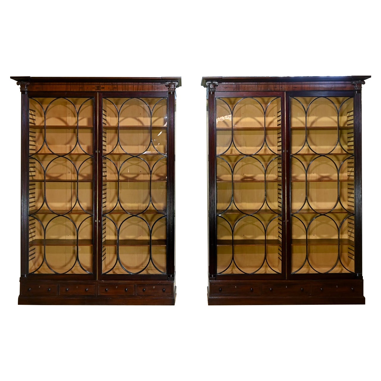 Exceptional Irish Regency Library Bookcase - Manner of Mack, Williams ...