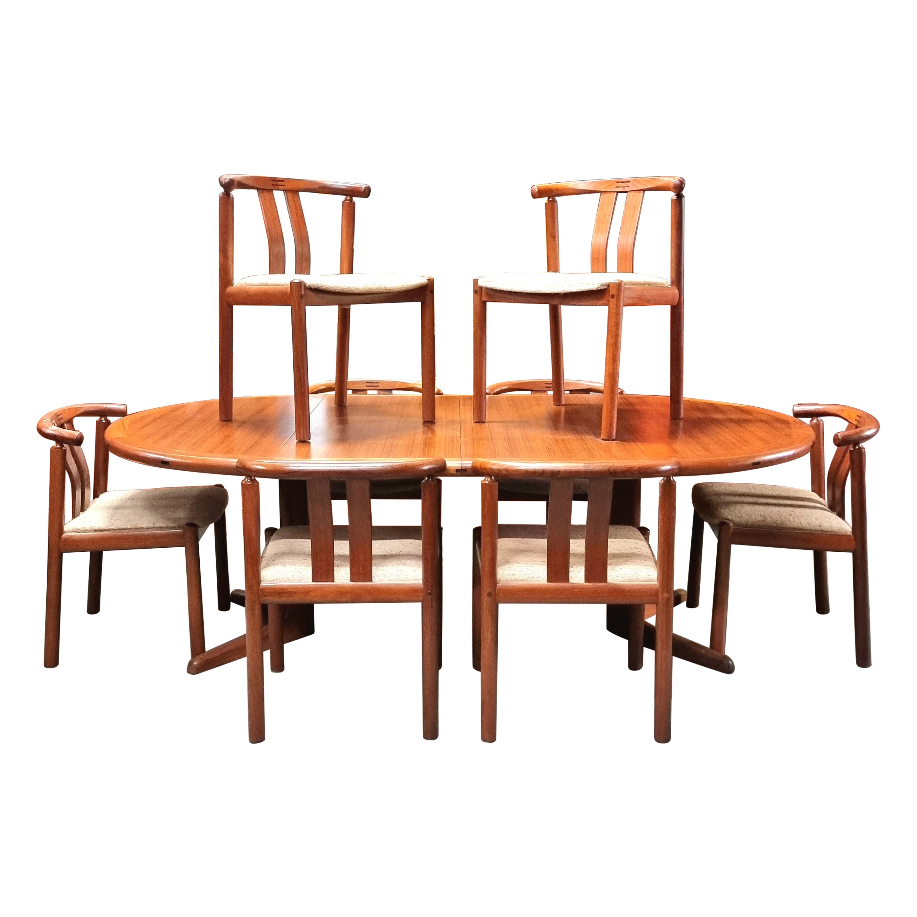 Danish Teak Dining Set for Four by Hans Olsen at 1stDibs