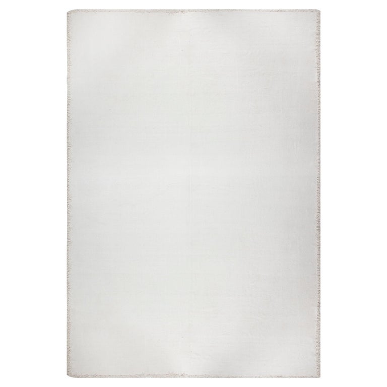 Oversized Contemporary White Flat-Weave Wool Rug by Doris Leslie Blau ...