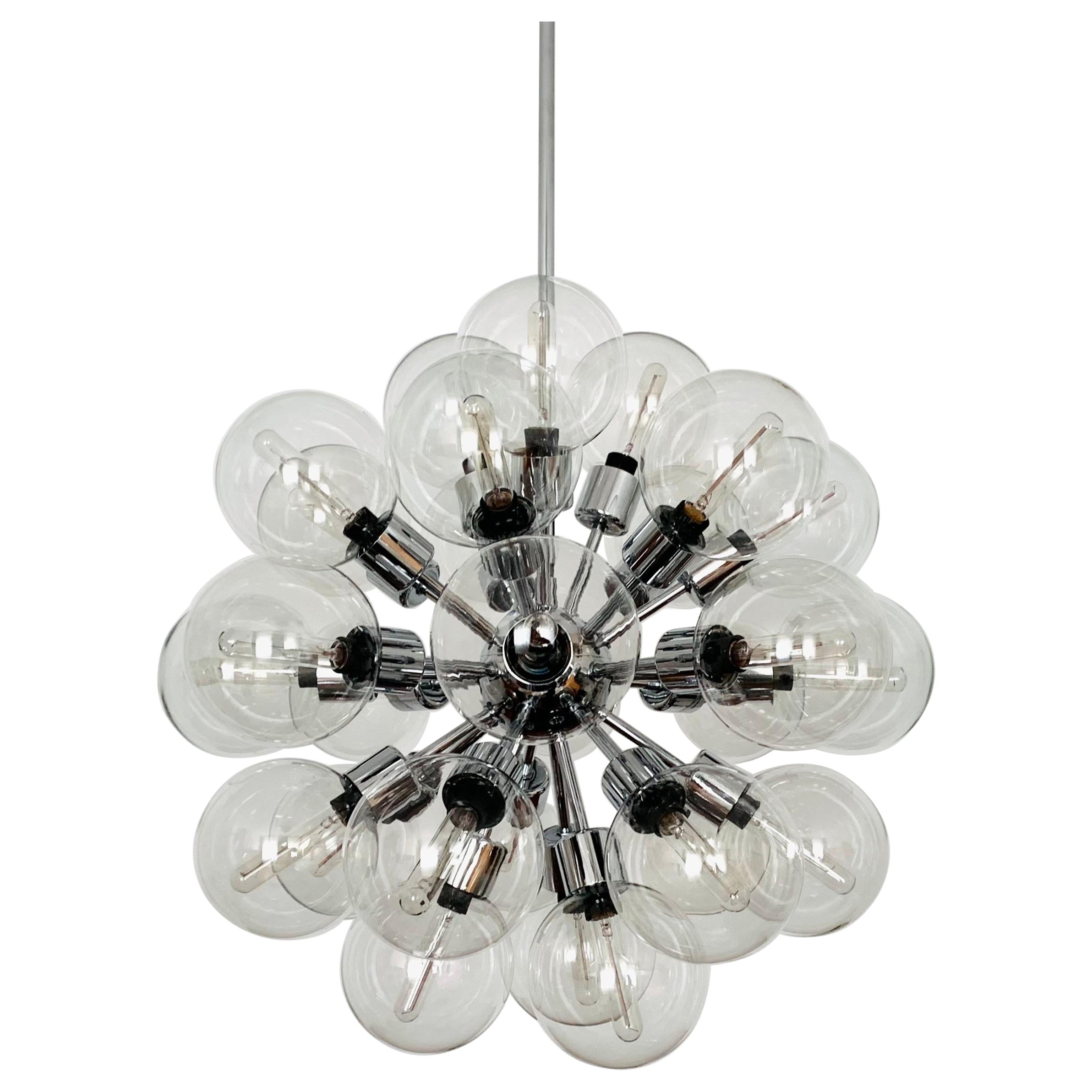 Sputnik Brass Chandelier Design by Motoko Ishii for Staff, Germany ...