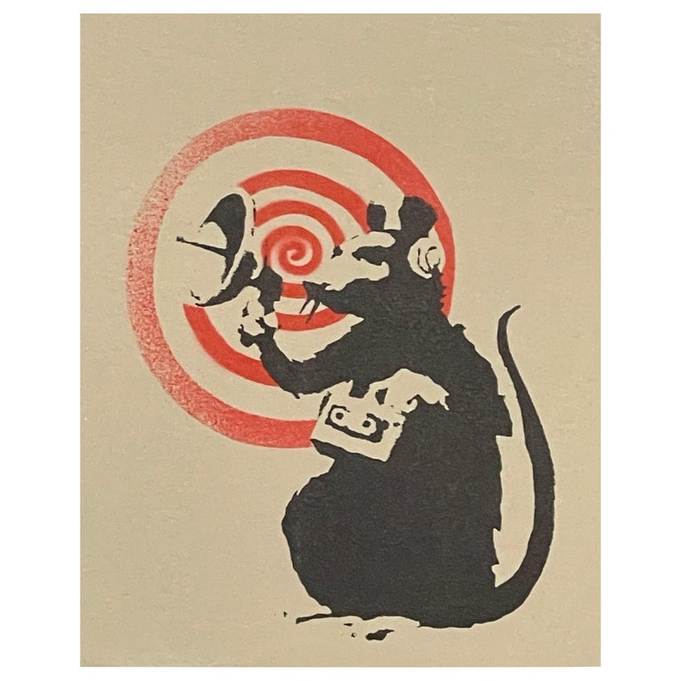 Banksy Dirty Funker Rat Hip Hop Record Album Cover Art For Sale at 1stDibs