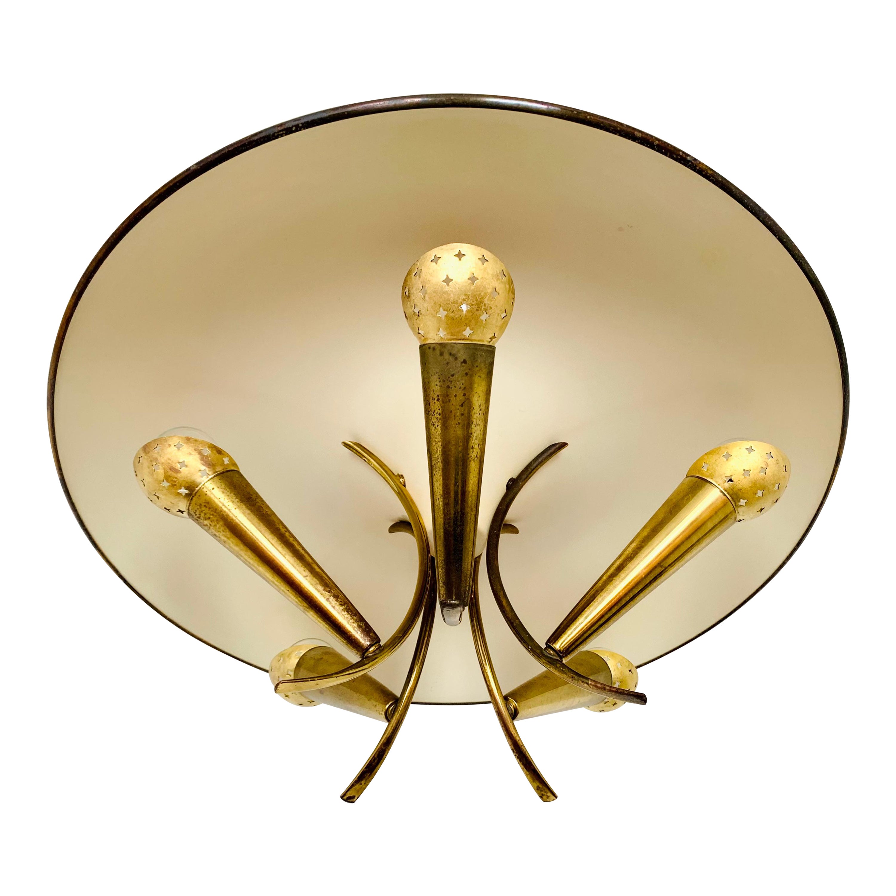 Italian Ceiling Lamp For Sale at 1stDibs