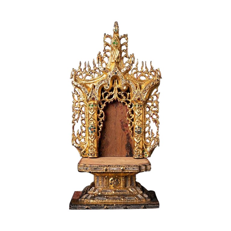 Antique Wooden Burmese Throne from Burma For Sale at 1stDibs
